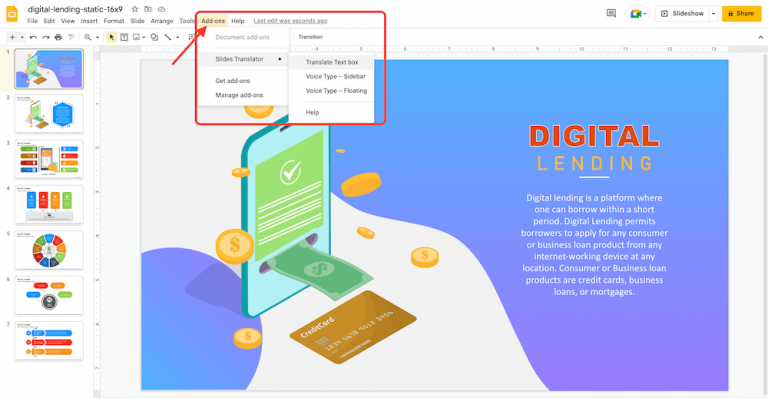 How to Translate Text in Google Slides