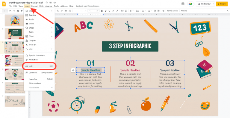 How to Add Hyperlinks in Google Slides