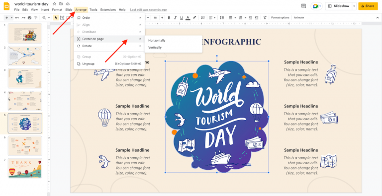 How to Arrange and Align Objects in Google Slides