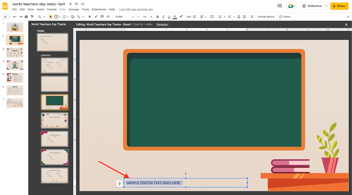 How to Add Footers in Google Slides
