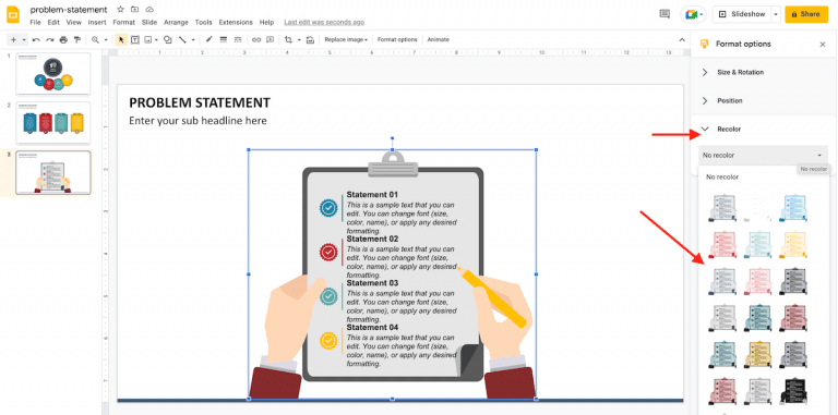 How to Recolor an Image in Google Slides (Step by Step)