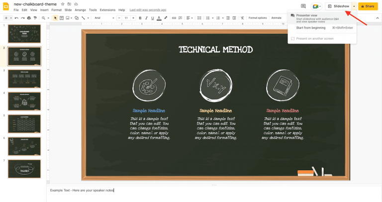 How to Add and Work with Speaker Notes in Google Slides