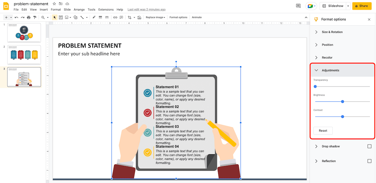 How to Recolor an Image in Google Slides (Step by Step)