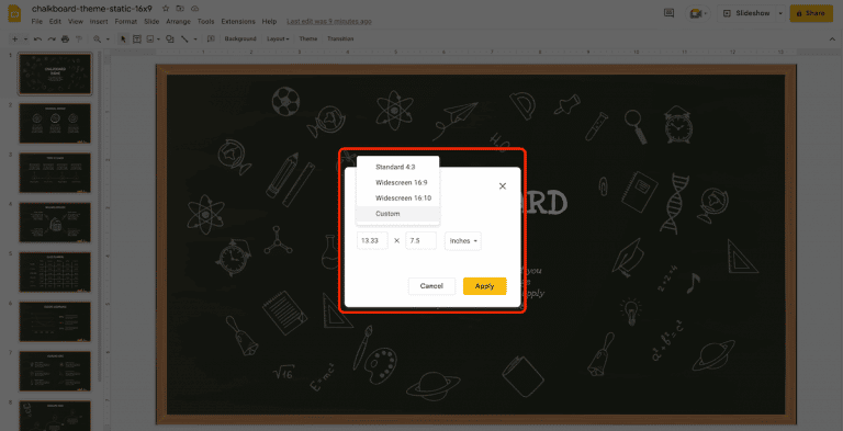 How to Change the Slide Size in Google Slides