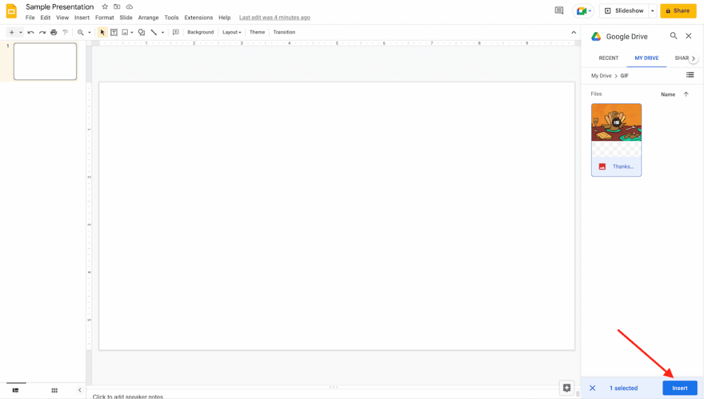 How to Insert GIFs in Google Slides Presentation