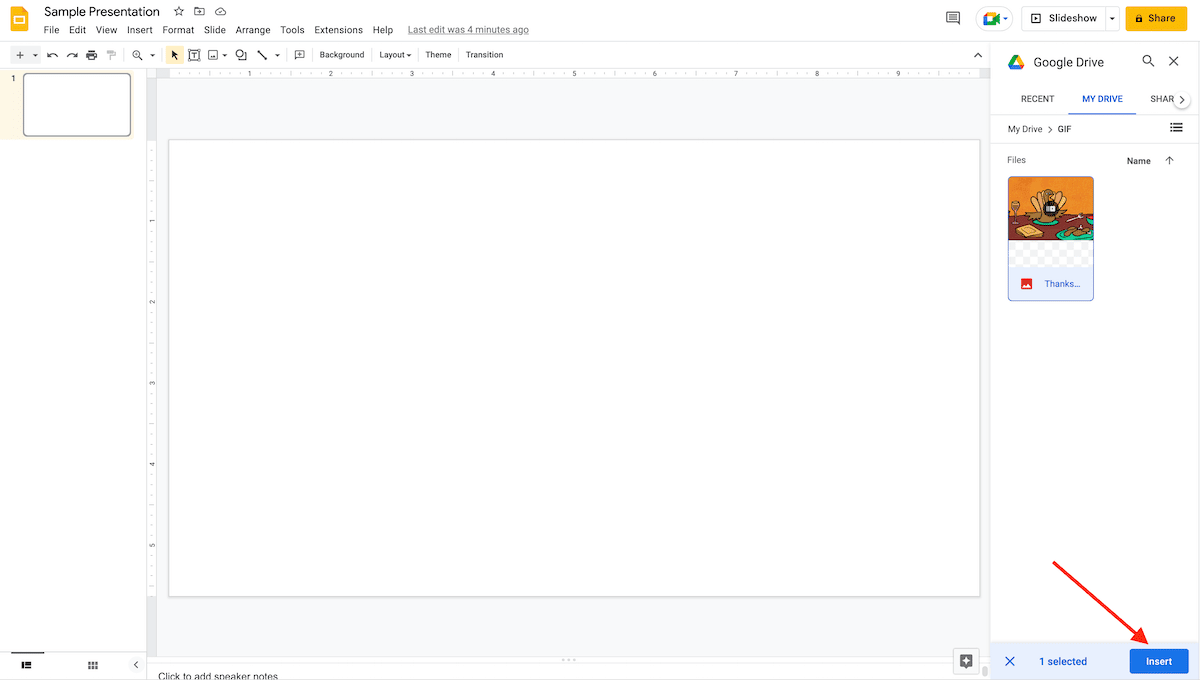 How to Insert GIFs in Google Slides Presentation