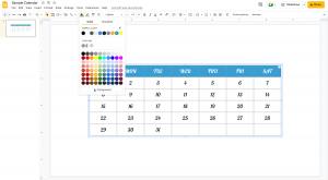 An Easy Guide to Create a Calendar in Google Slides