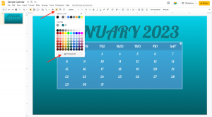 An Easy Guide to Create a Calendar in Google Slides