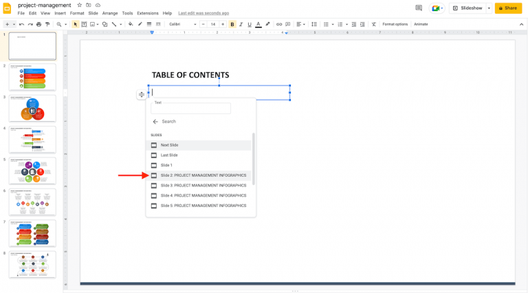 How to Create a Table of Contents in Google Slides?