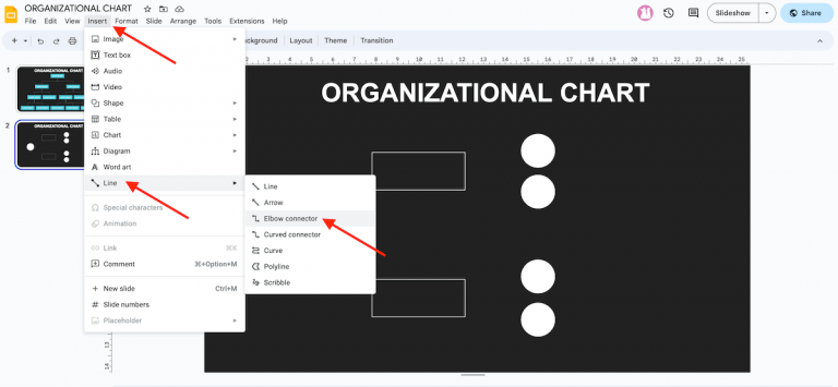 How to Create an Organizational Chart in Google Slides