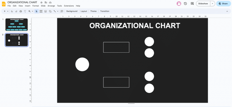 How to Create an Organizational Chart in Google Slides