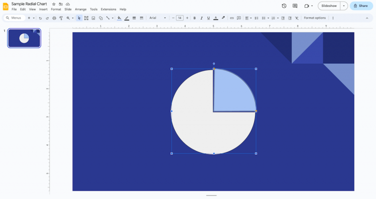 How to Make a Radial Chart in Google Slides