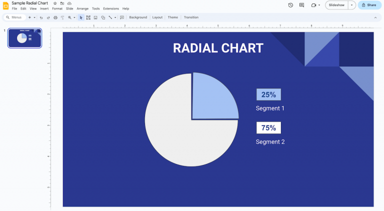 How to Make a Radial Chart in Google Slides