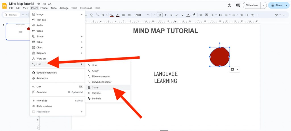 Simple Steps to Create a Mind Map in Google Slides