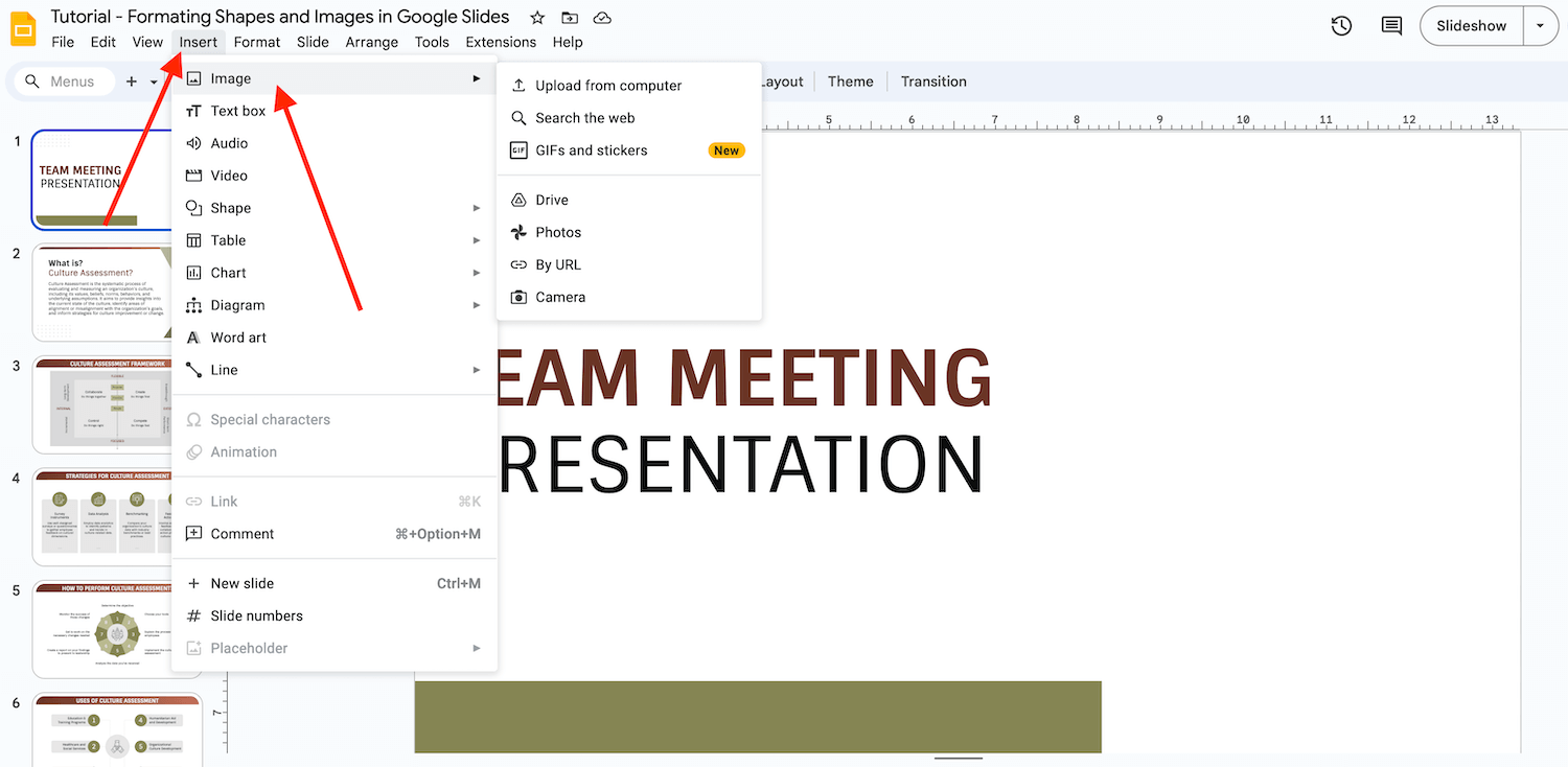 Simple Steps to Add Pictures and Shapes in Google Slides