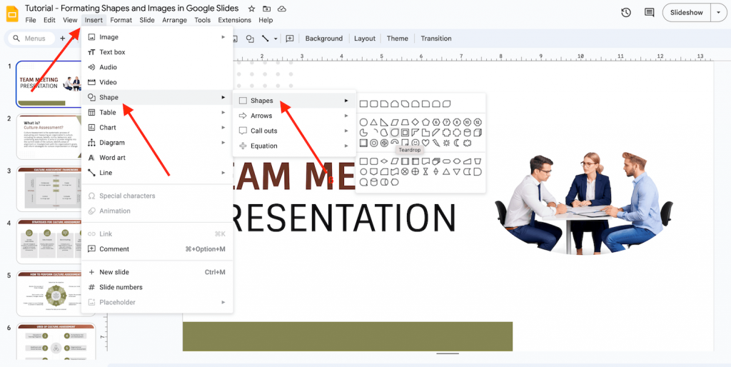 Simple Steps to Add Pictures and Shapes in Google Slides