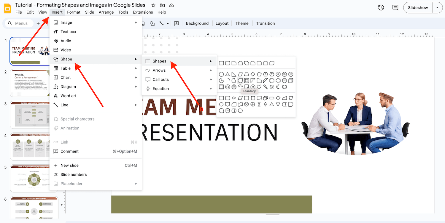 Simple Steps to Add Pictures and Shapes in Google Slides