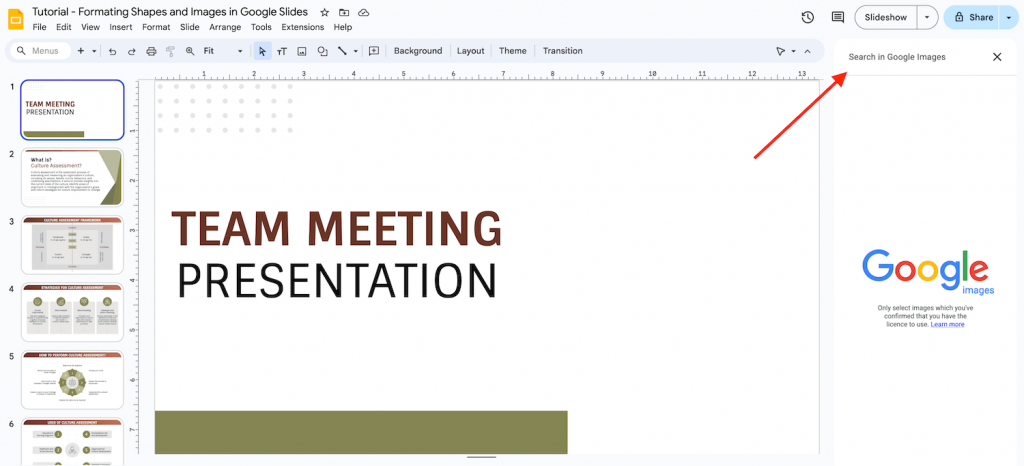 Simple Steps to Add Pictures and Shapes in Google Slides