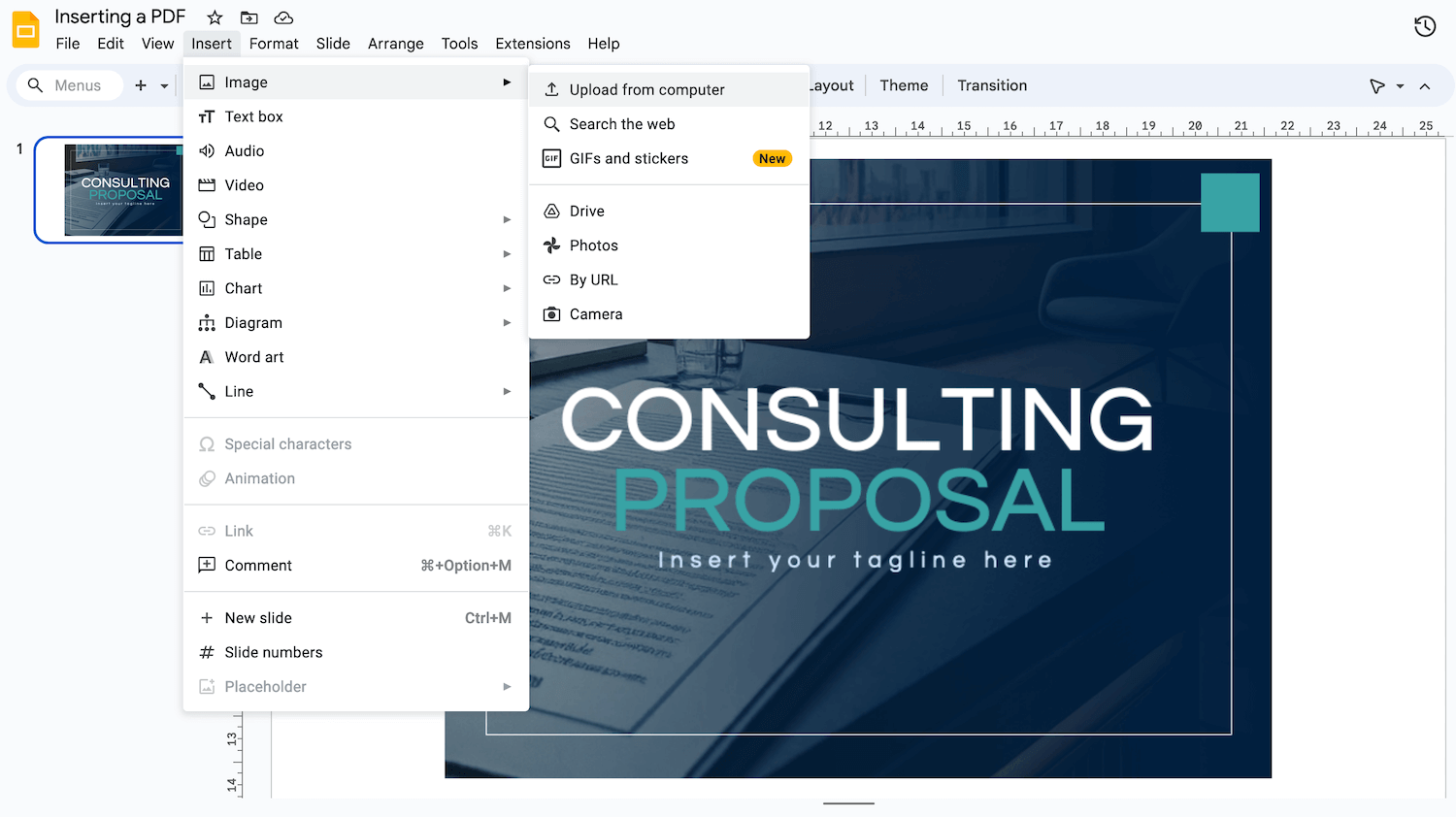 Simple Steps to Insert a PDF in Google Slides