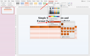 Simple Steps to Create and Format Tables in PowerPoint