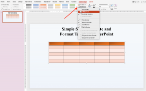 Simple Steps to Create and Format Tables in PowerPoint