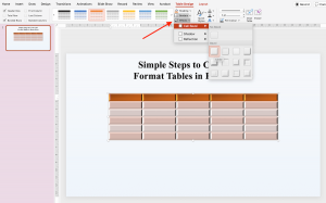 Simple Steps to Create and Format Tables in PowerPoint