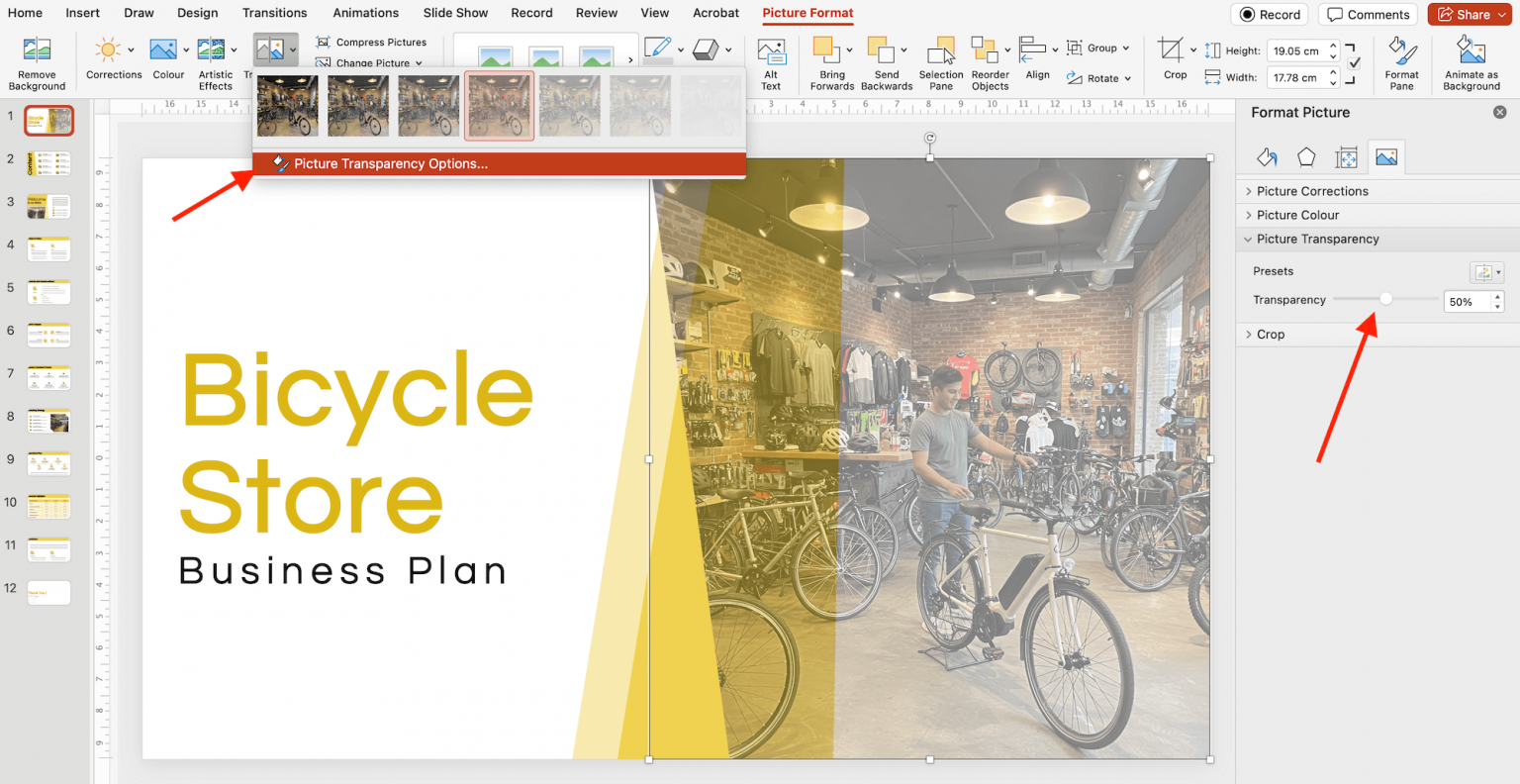 How to Make a Picture Transparent in PowerPoint